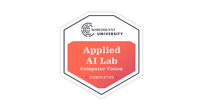 Applied AI Lab: Deep Learning for Computer Vision - Credly