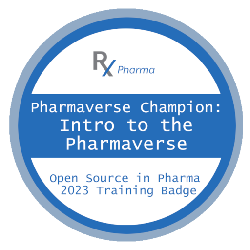 Pharmaverse Champion: Intro to the Pharmaverse - Credly