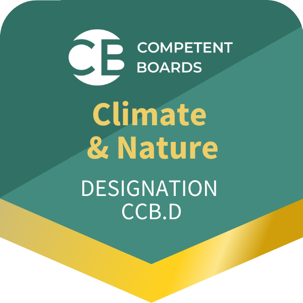 Competent Boards Climate & Nature Designation (CCB.D) and Certification ...