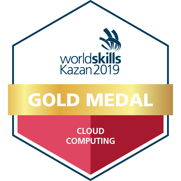 WorldSkills Kazan 2019 - Gold Medallist - Cloud Computing - Credly
