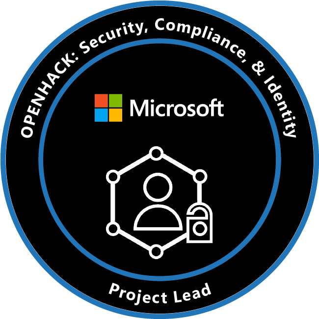 OpenHack: Security, Compliance, and Identity Project Lead - Credly