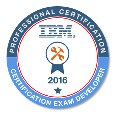 IBM Certification Exam Developer 2016 - Level I - Credly