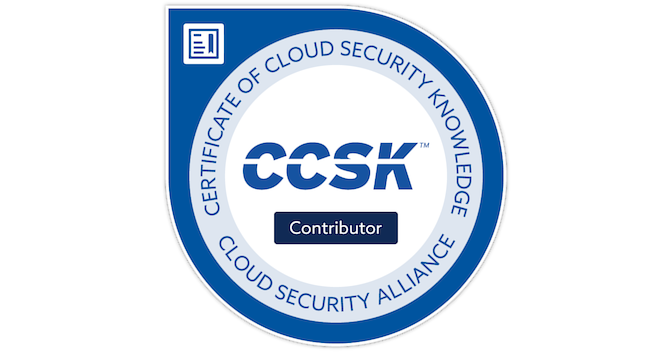 Certificate of Cloud Security Knowledge (CCSK) Contributor - Credly