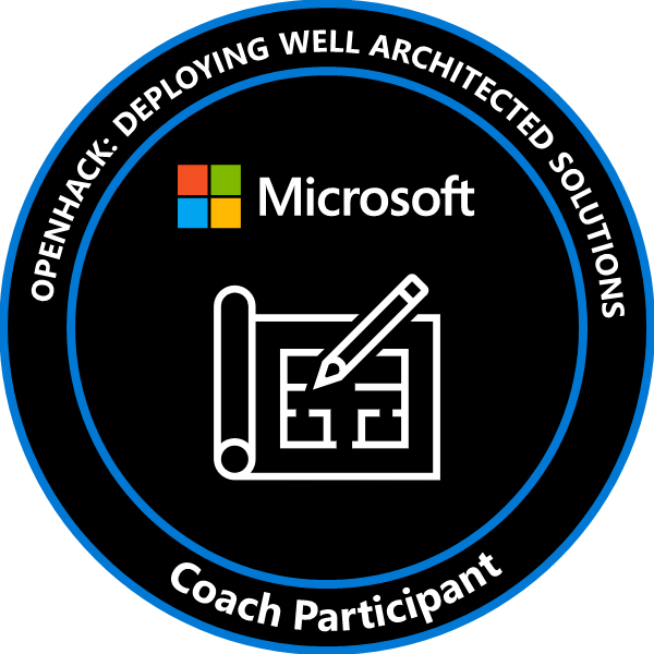 OpenHack: Microsoft Azure Well-Architected Framework Coach - Credly
