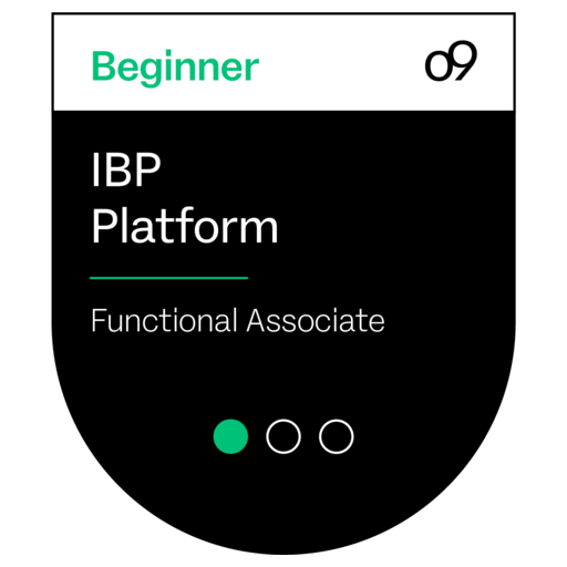 o9 IBP Platform - Functional Associate - Credly