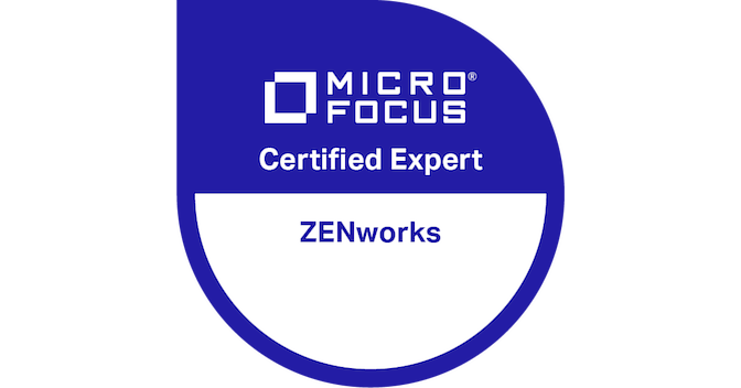 ZENworks 11 Certified Expert - Credly
