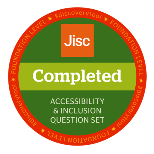 Jisc discovery tool - Accessibility & Inclusion - Credly