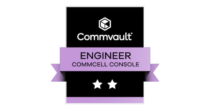 Commvault Certified Engineer - CommCell Console - Credly