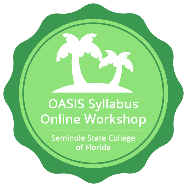 OASIS Syllabus Online Workshop - Credly
