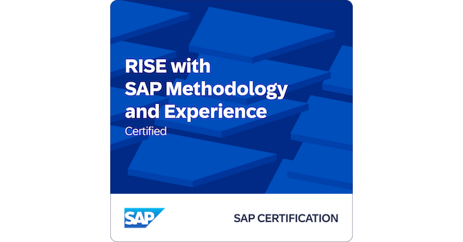 SAP Certified - RISE with SAP Methodology and Experience - Credly