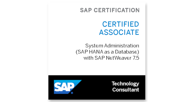SAP Certified Technology Associate - System Administration (SAP HANA as ...