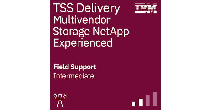 Multivendor Storage NetApp - Field Support, Experienced - Credly