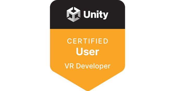 Unity Certified User: VR Developer - Credly