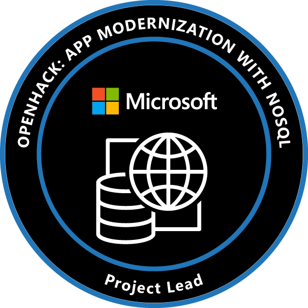 OpenHack: App Modernization with NoSQL Project Lead - Credly