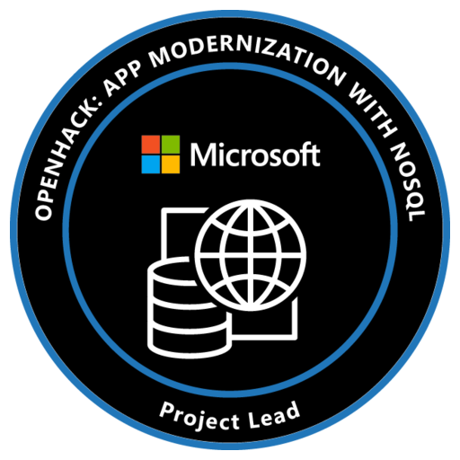 OpenHack: App Modernization with NoSQL Project Lead - Credly