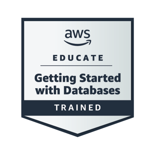 AWS Educate Getting Started with Databases - Training Badge - Credly