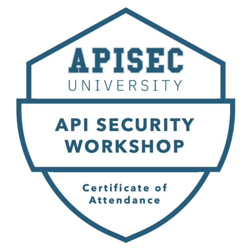 API Security Workshop - Certificate of Attendance - Credly