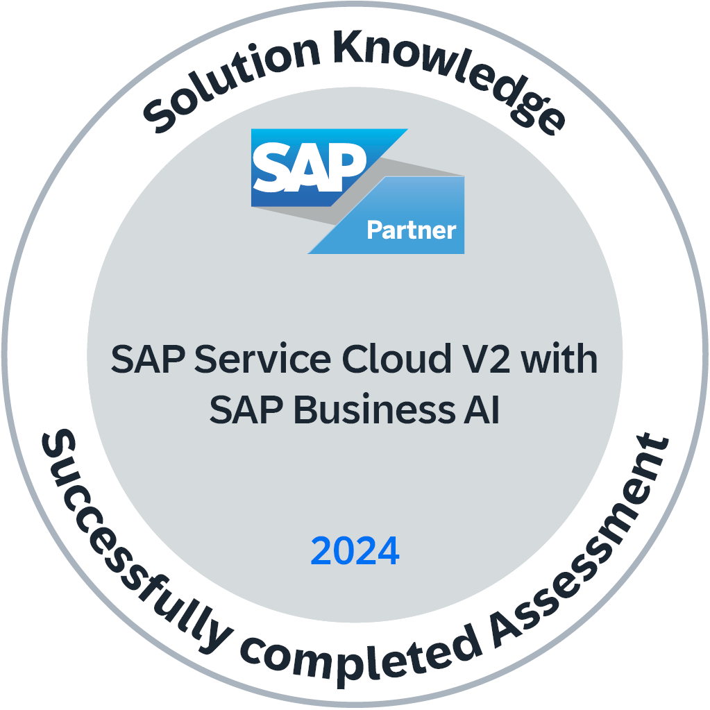 Solution Technology 2024 - SAP Service Cloud V2 with SAP Business AI - Credly