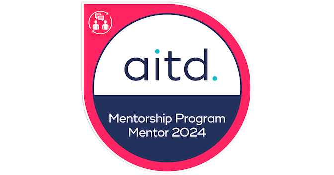 AITD Mentoring Program - Mentor 2024 - Credly