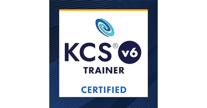KCS v6 Trainer Certification - Credly