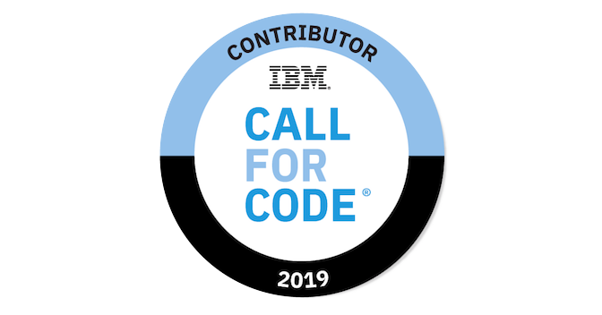 Call for Code 2019 - IBM Contributor - Credly