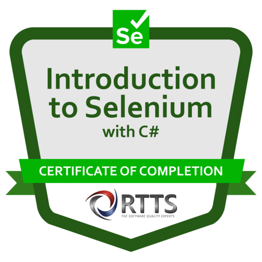 Completion - Introduction to Selenium with C# - Credly