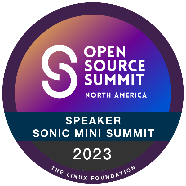 OSS-NA SONiC Mini Summit Speaker Badge 2023 - Credly