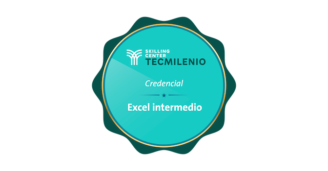 Credencial Excel intermedio - Credly
