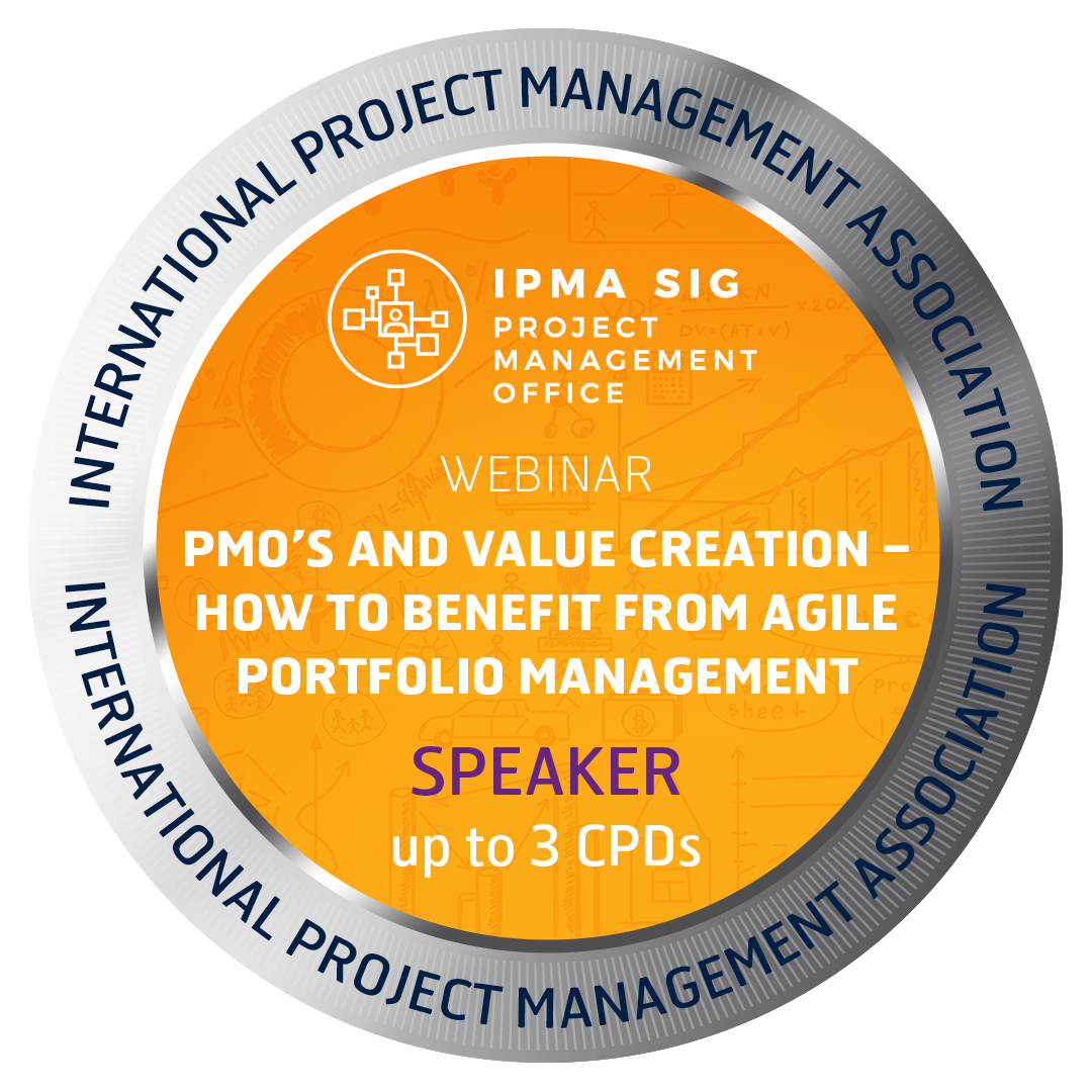 SIG Project Management Office webinar - PMO's and value creation speaker - Credly
