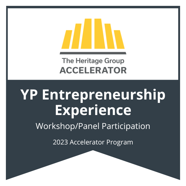 YPE² Workshop/Panel Participation Badge | 2023 Accelerator Program - Credly
