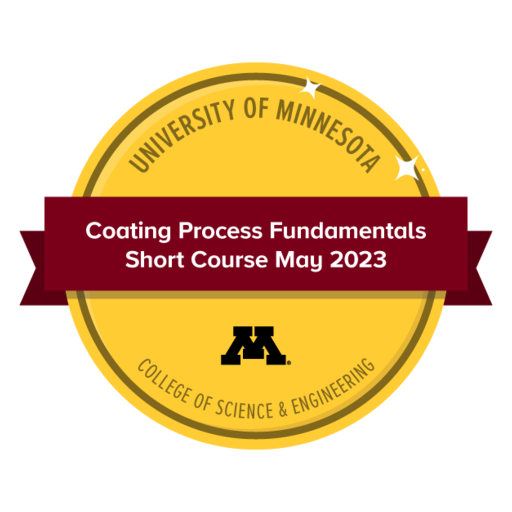 Coating Process Fundamentals Short Course May 2023 - Credly