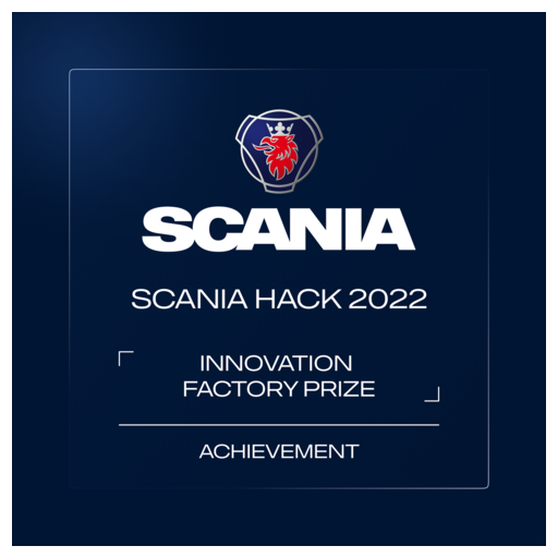 Scania Hack 2022 – Innovation Factory Prize - Credly