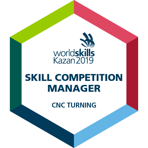WorldSkills Kazan 2019 - Skill Competition Manager - CNC Turning - Credly