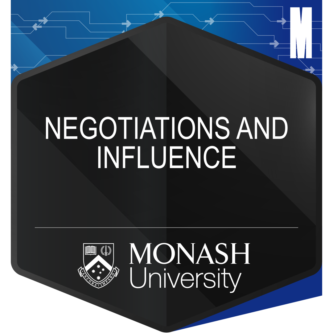 Negotiations and Influence - Credly