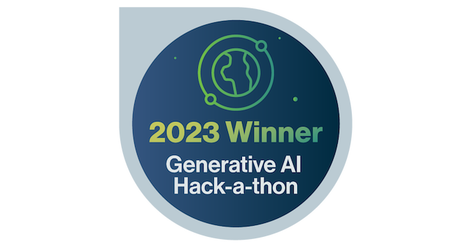 2023 Generative AI Hack-a-thon Winner - Credly