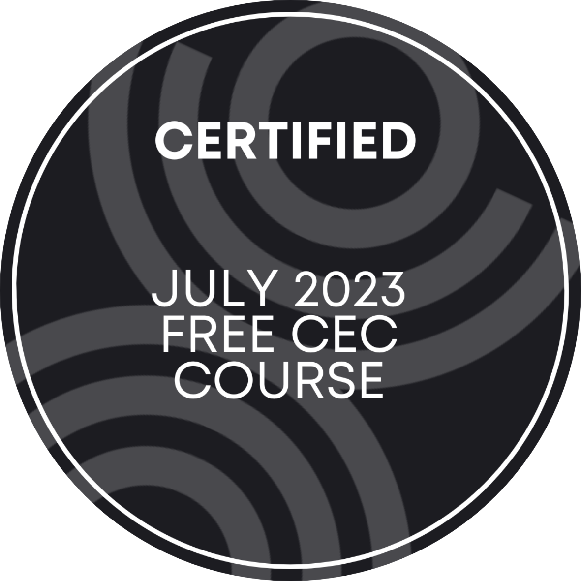 NETWORK July 2023 CEC Course - Credly