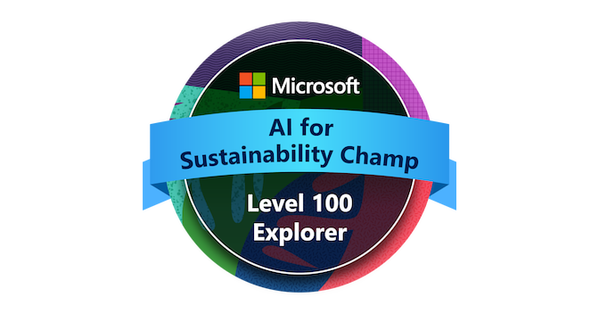 AI for Sustainability Champion - Explorer - Credly