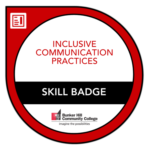 Inclusive Communication Practices Skill Badge - Credly