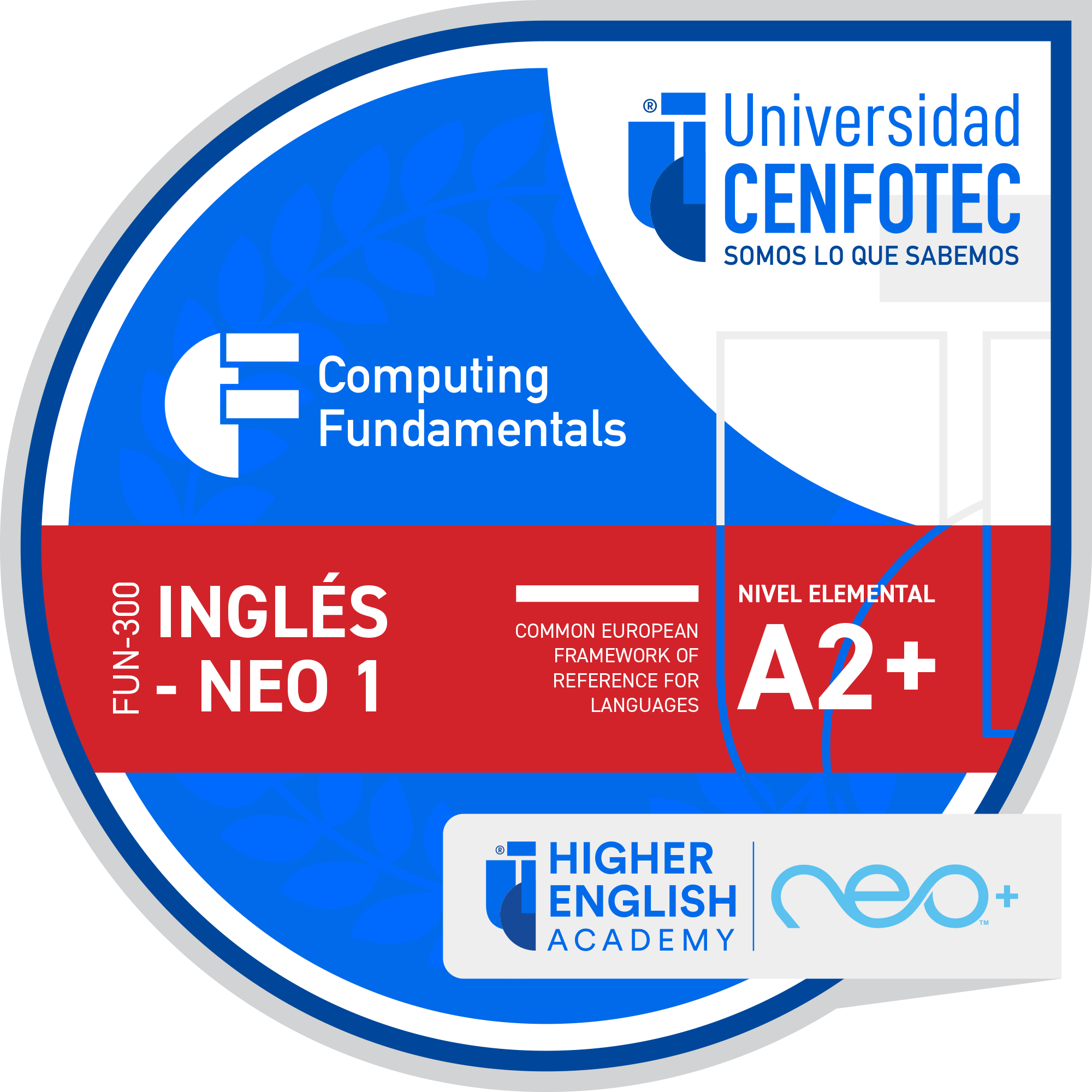 Inglés-NEO 1 (Nivel Elemental A2+) - Credly