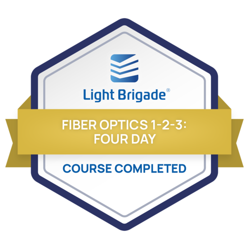 Fiber Optics 1-2-3 (Four-Day) - Credly
