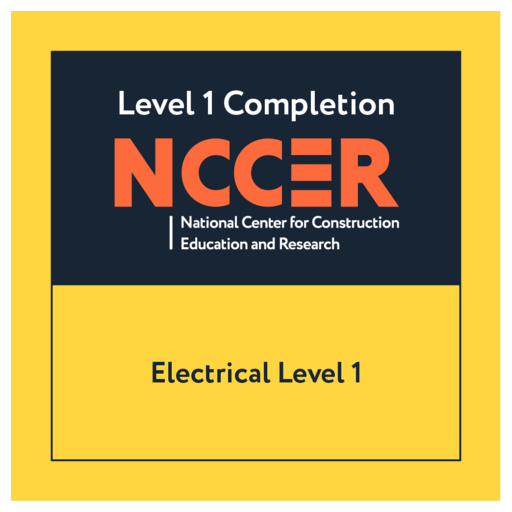 NCCER Electrical Level One - Credly