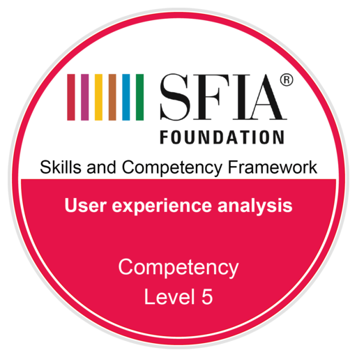 User experience analysis - Competency - Level 5 - Credly