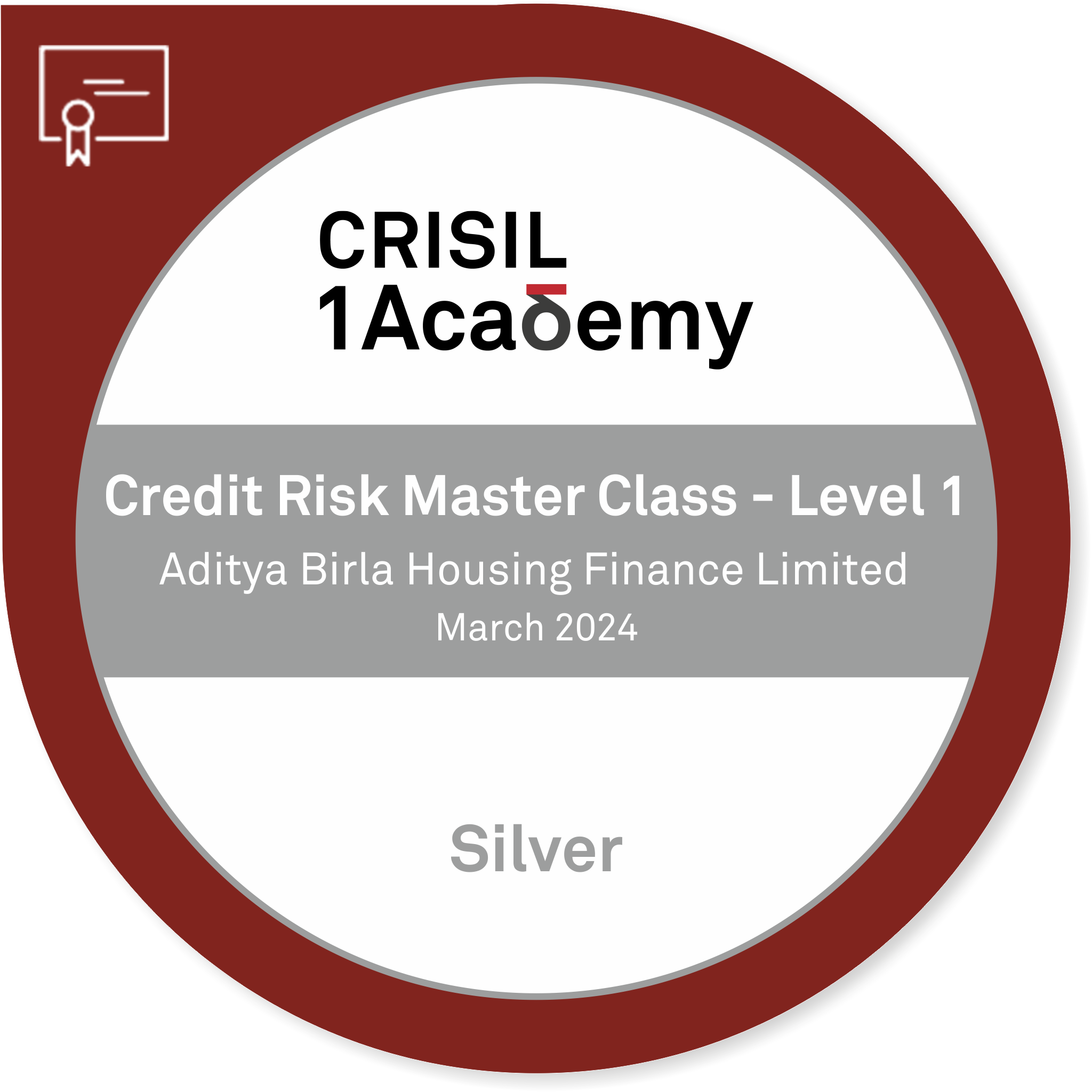 Credit Risk Master Class - Level 1 - Credly