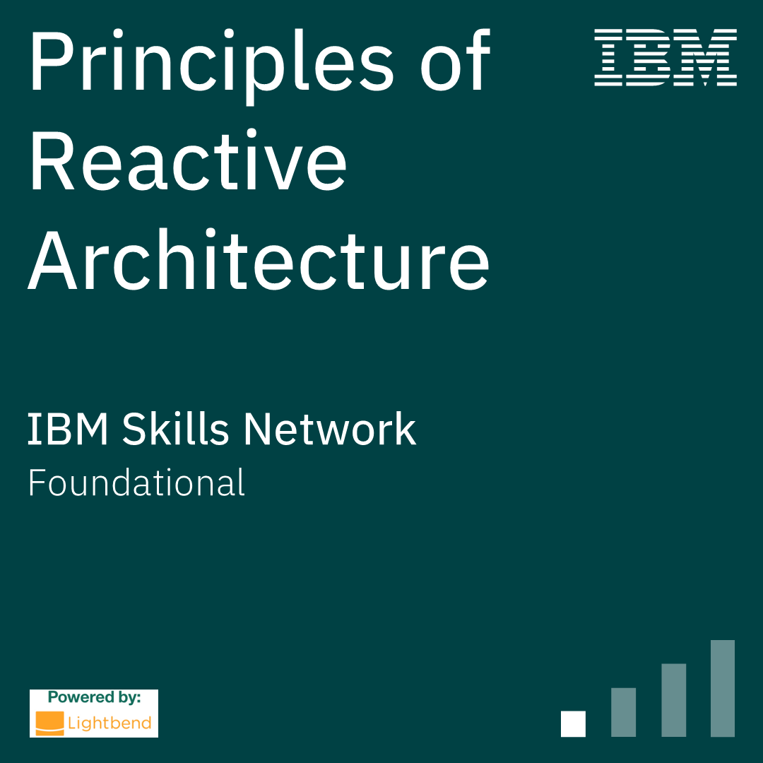 Principles of Reactive Architecture - Credly