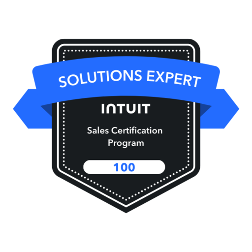 Intuit Sales Certification Program Solutions Expert Level 100 - Credly
