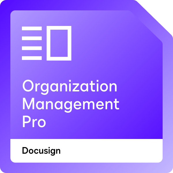 Docusign Organization Management Pro - Credly