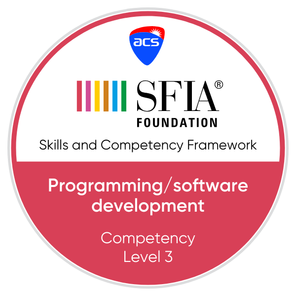 Programming/software development - Competency - Level 3 - Credly