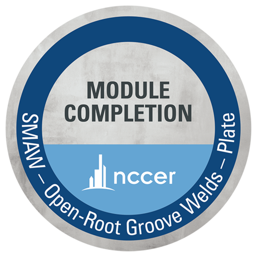 NCCER SMAW-Open-Root Groove Welds-Plate (29112) - Credly