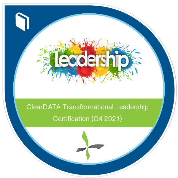 ClearDATA Transformational Leadership Certification (Q4 2021) - Credly