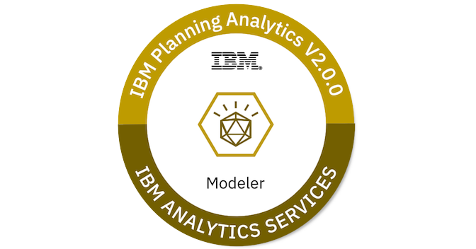 IBM Planning Analytics V2.0.0 Modeler - Credly